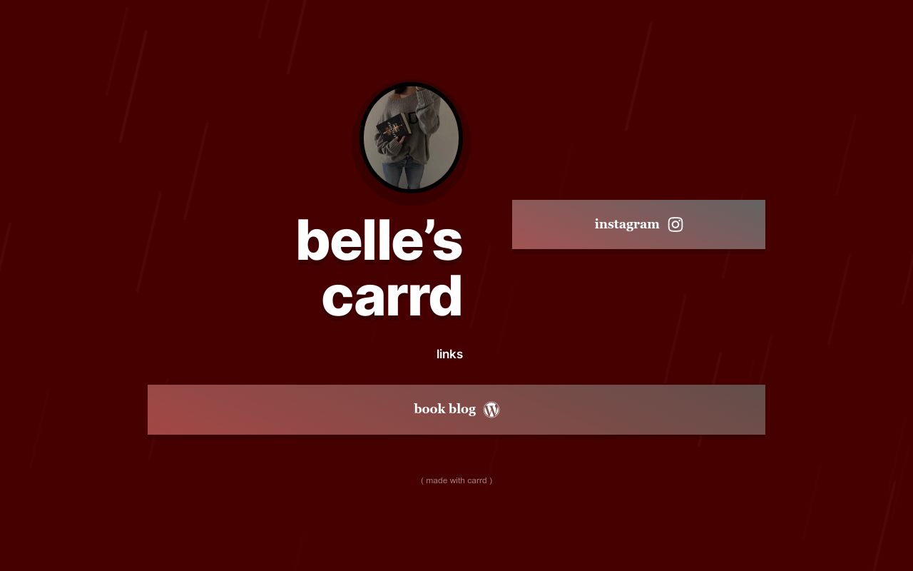 belle’s carrd